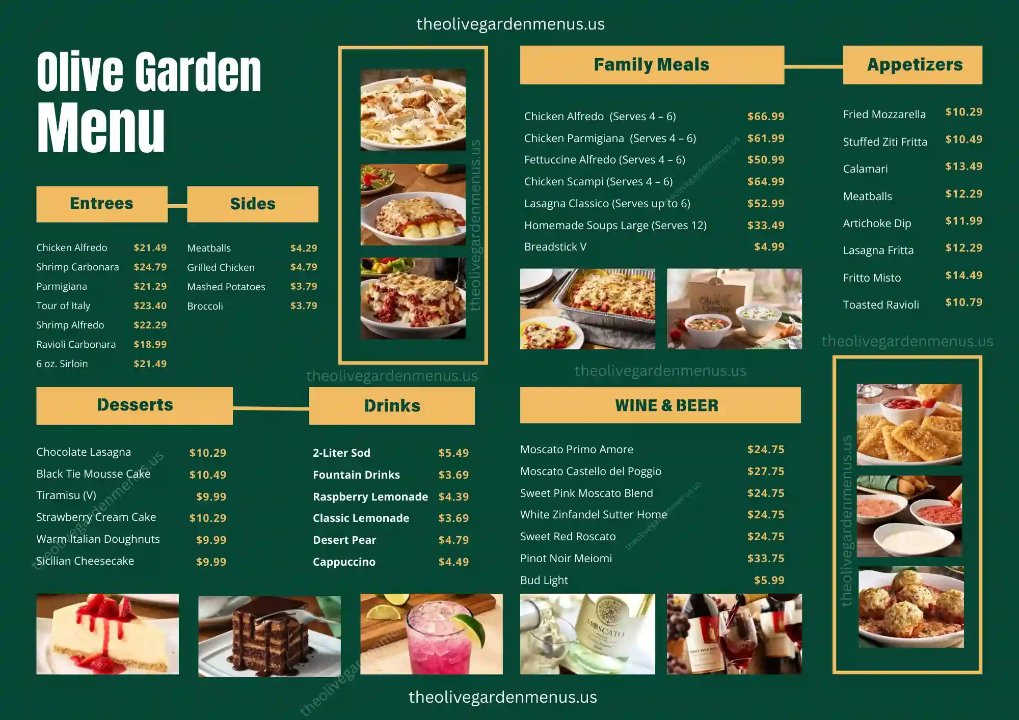 Latest Olive Garden Menu with Prices | Updated June 2026